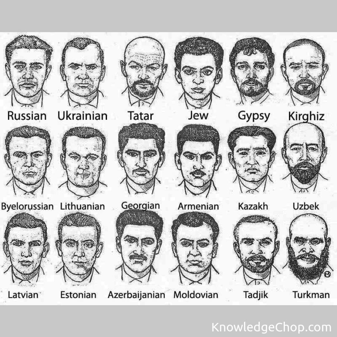 Soviet era racial identification guide | 🥷 Knowledge Ninja