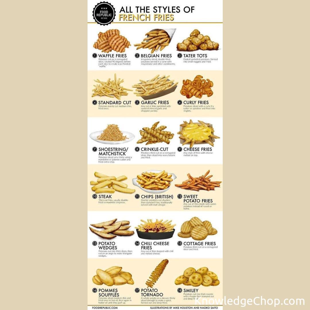 Types of French Fries | 🥷 Knowledge Ninja