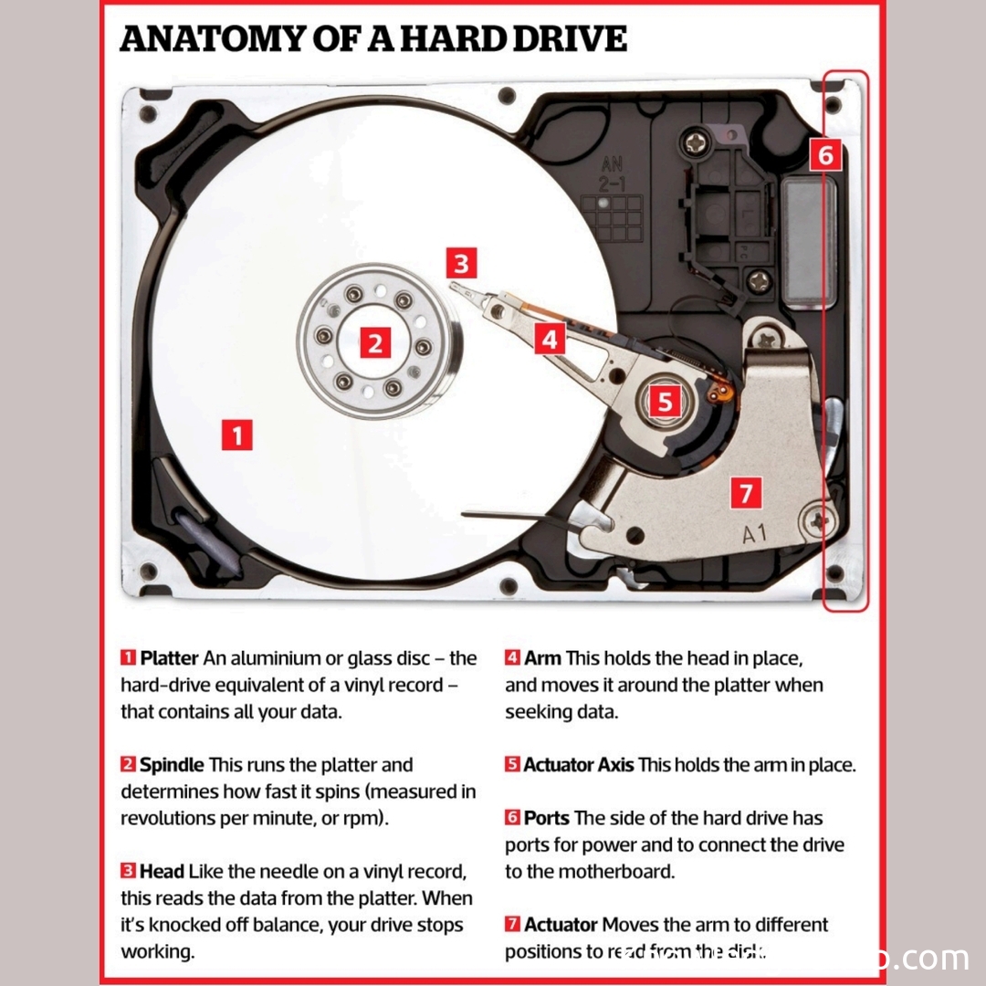 Anatomy of a Hard Drive. | 🥷 Knowledge Ninja