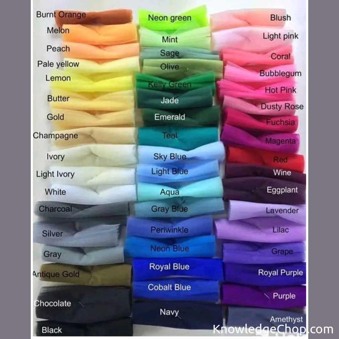 Color guide, for those of us who are color challenged | 🥷 Knowledge Ninja