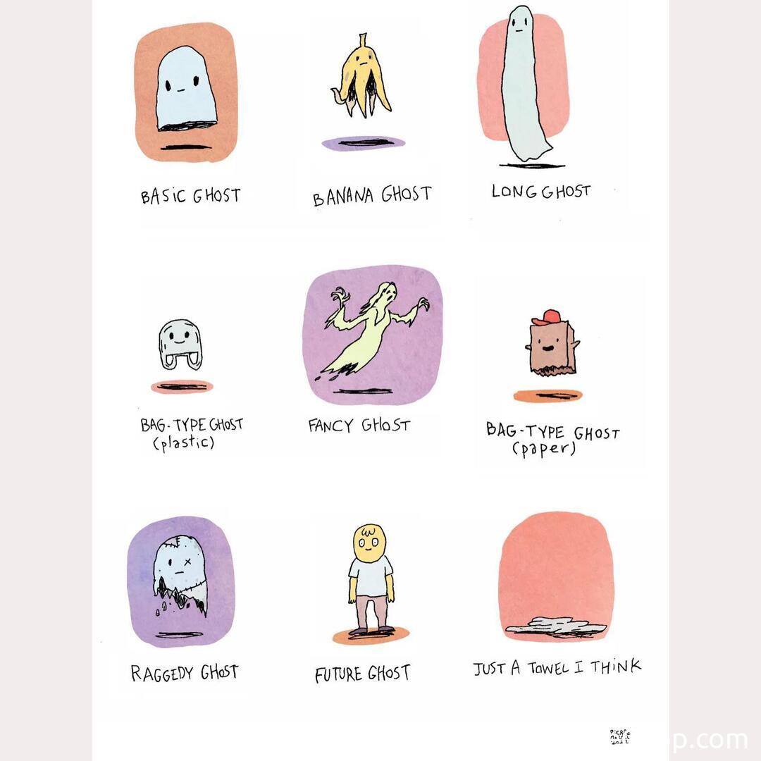 types of ghosts (credit u/pierremortel) | 🥷 Knowledge Ninja