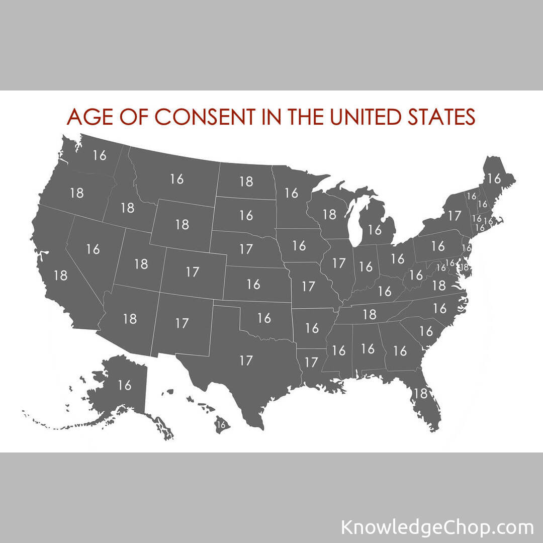 Ages of consent in the United States. | 🥷 Knowledge Ninja